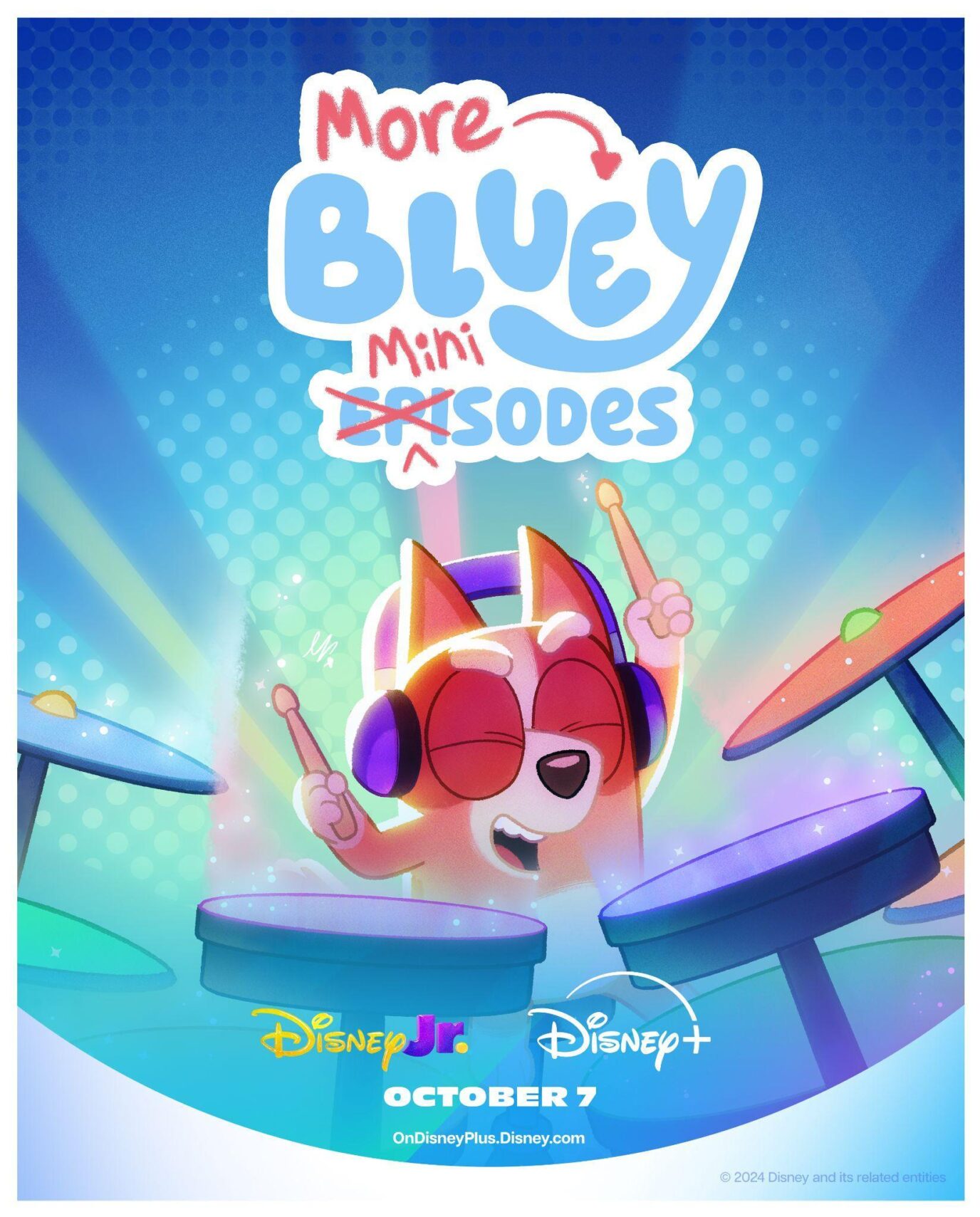 New "Bluey Minisodes" Arriving on Disney+ Starting October 7