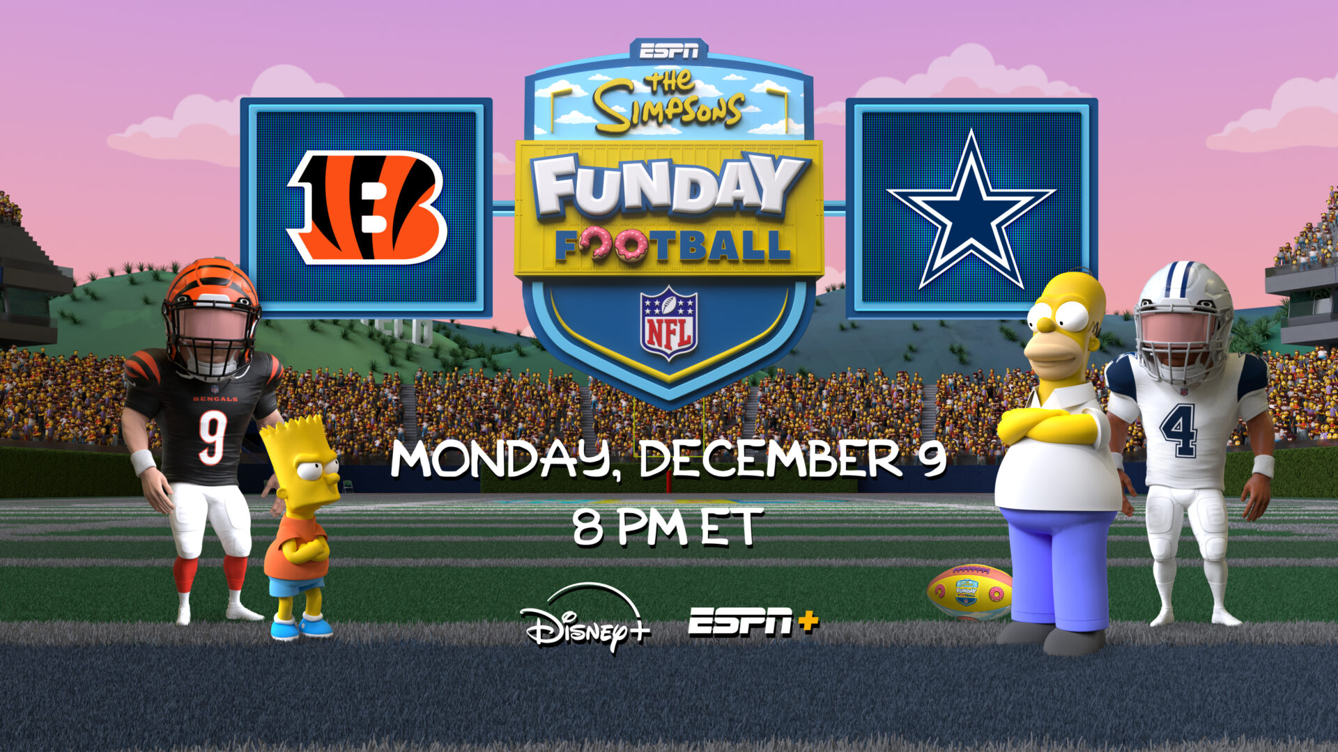 The Simpsons Funday Football Brings Bengals vs. Cowboys To Springfield