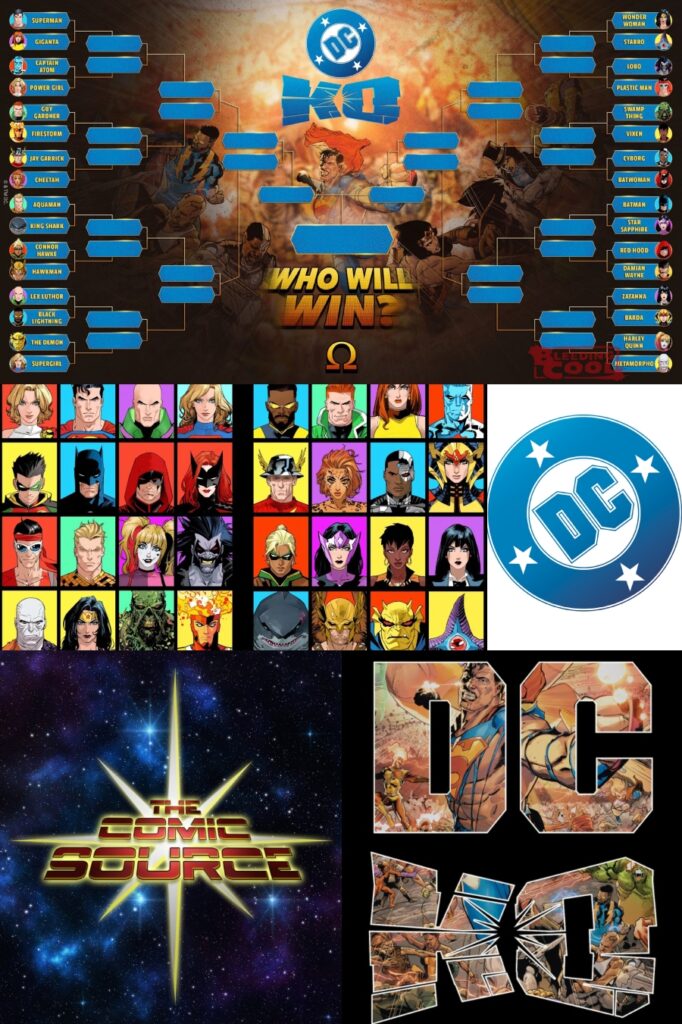 DC K.O. Bracket Revealed! Winners For Every Match-Up Through The Finals! Comic Source vs Comic Boom!